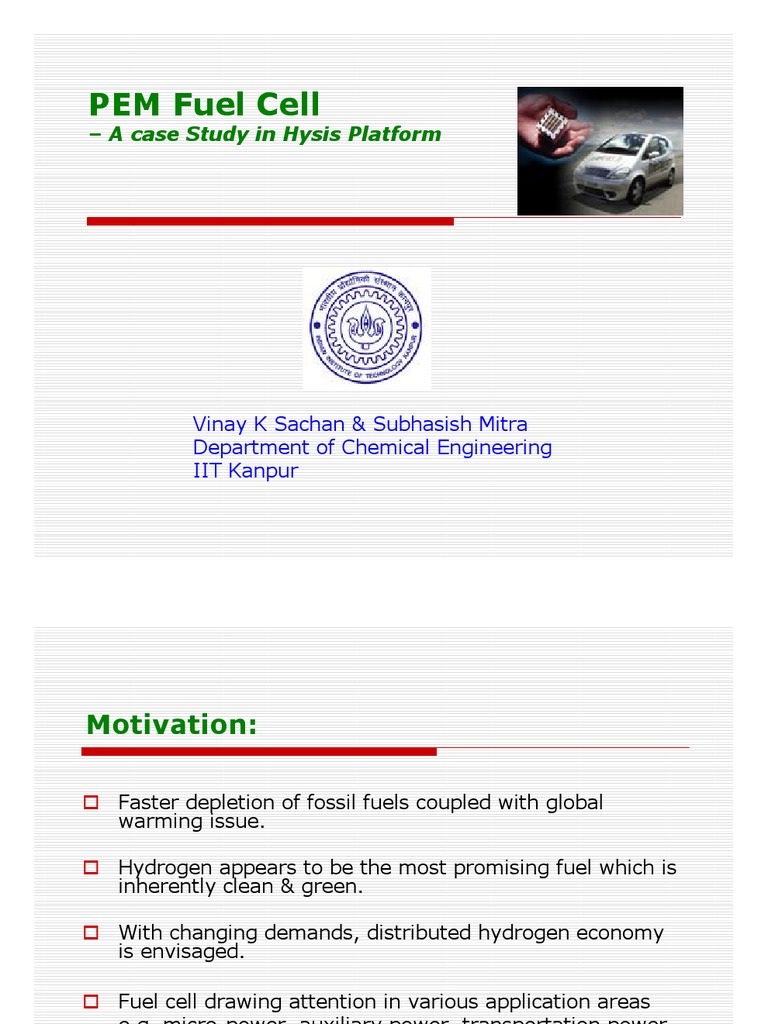 PEM Fuel Cell Simulation On Hysys Platform | PDF | Fuel Cell | Energy Production