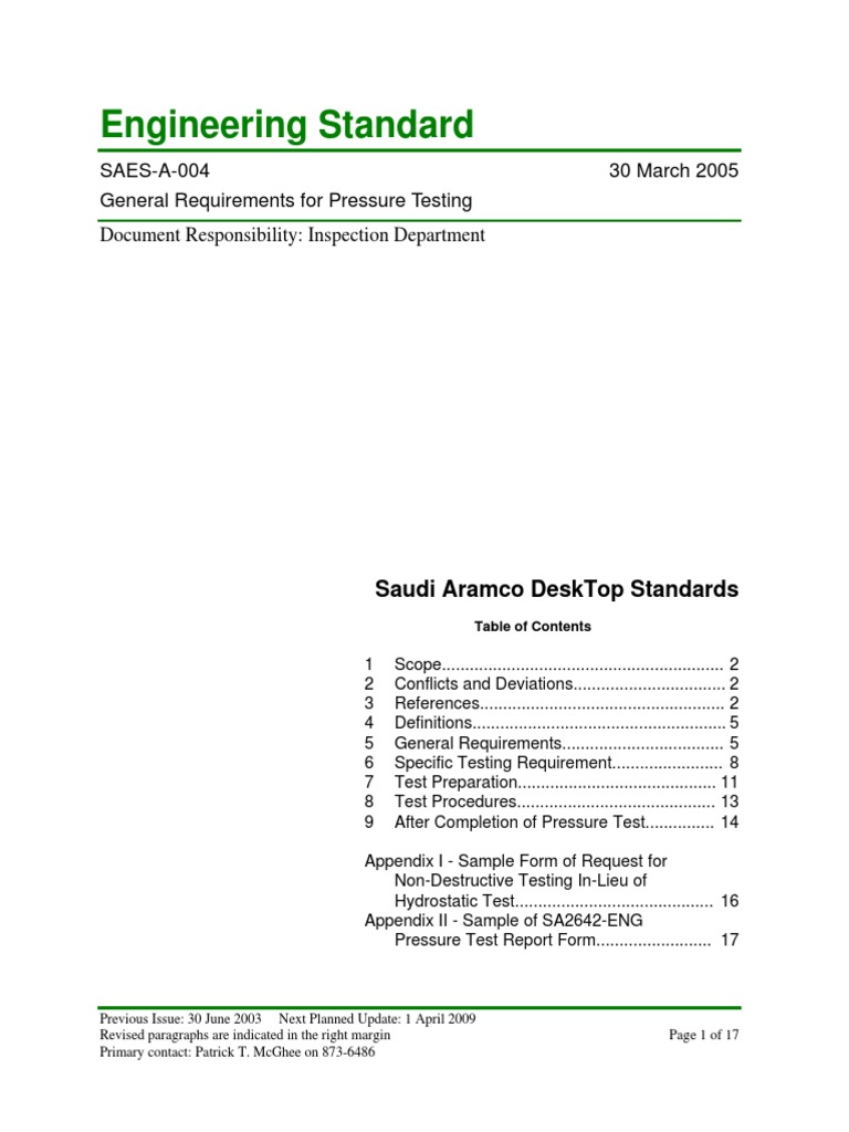 Saes A 004 | PDF