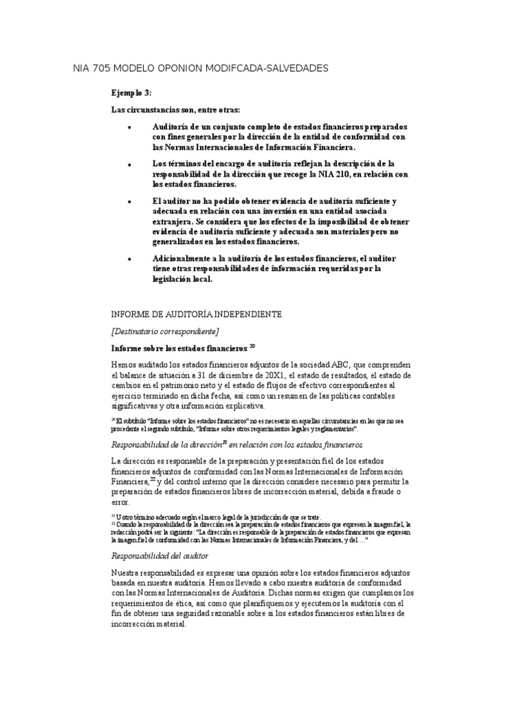 5 Nia 705 Modelo Opinion Modificada Como Esta en La Nia | PDF ...