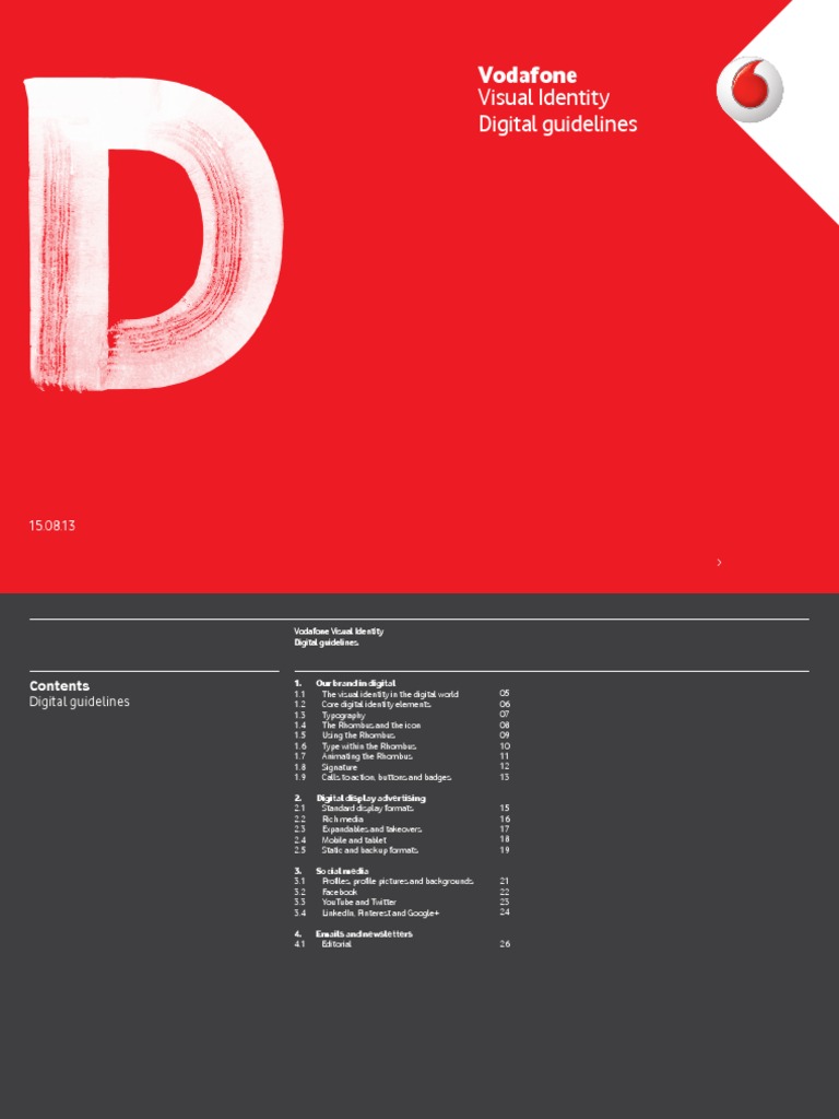 Vodafone Digital Guidelines FINAL 14.8.13 | PDF | Icon (Computing ...