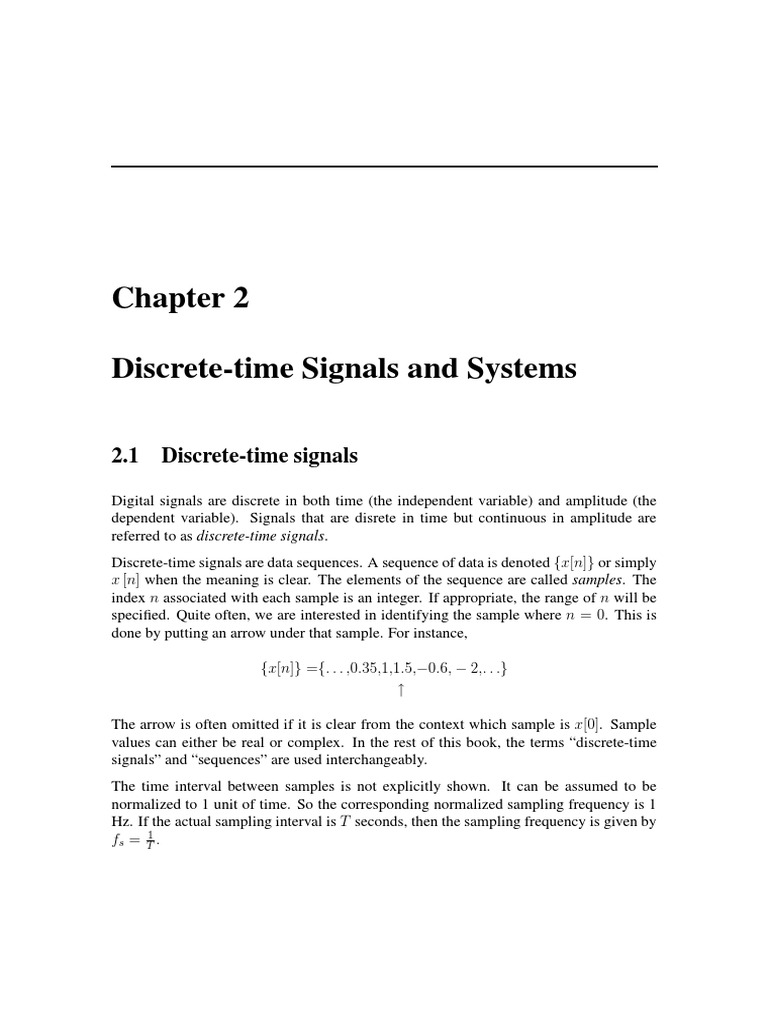 Discrete-Time Signals and Systems | PDF | Algorithms | Telecommunications Engineering
