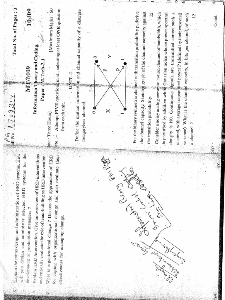 M.Tech Question Papers Collection | PDF | Satellite | Optical Fiber
