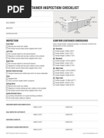 7 Point Container Inspection Checklist | PDF | Components ...