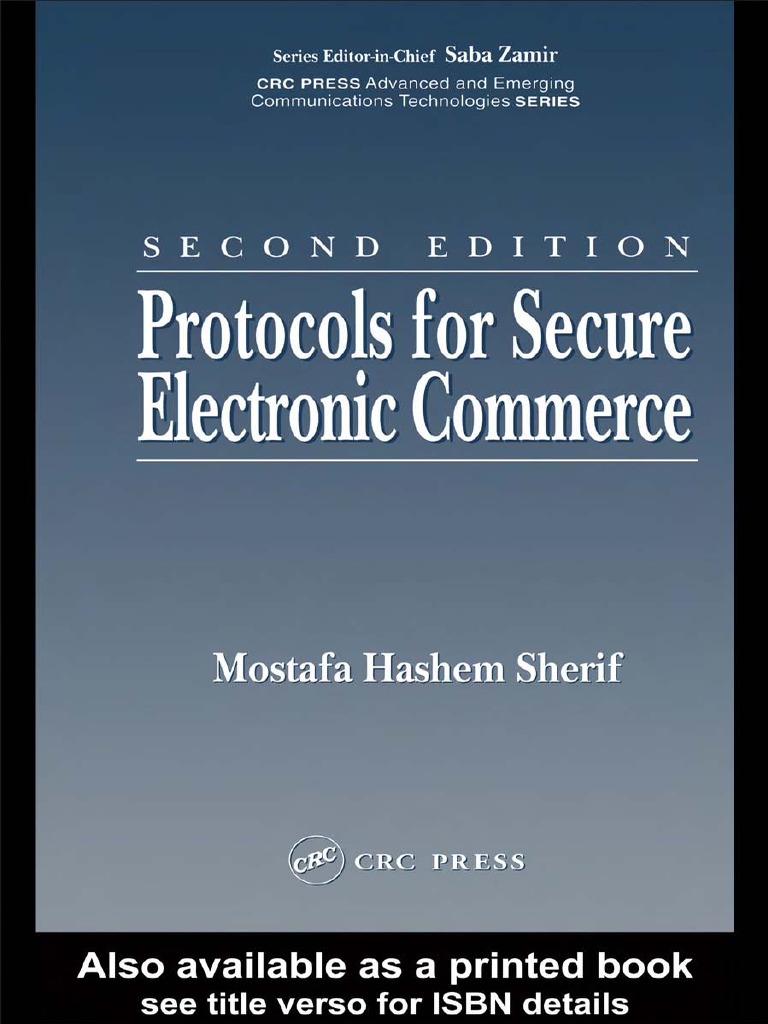 Protocols For Secure Electronic Commerce | PDF | E Commerce | Financial Transaction