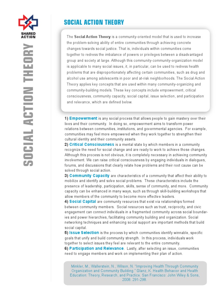 Social Action Theory PDF | PDF | Community | Empowerment