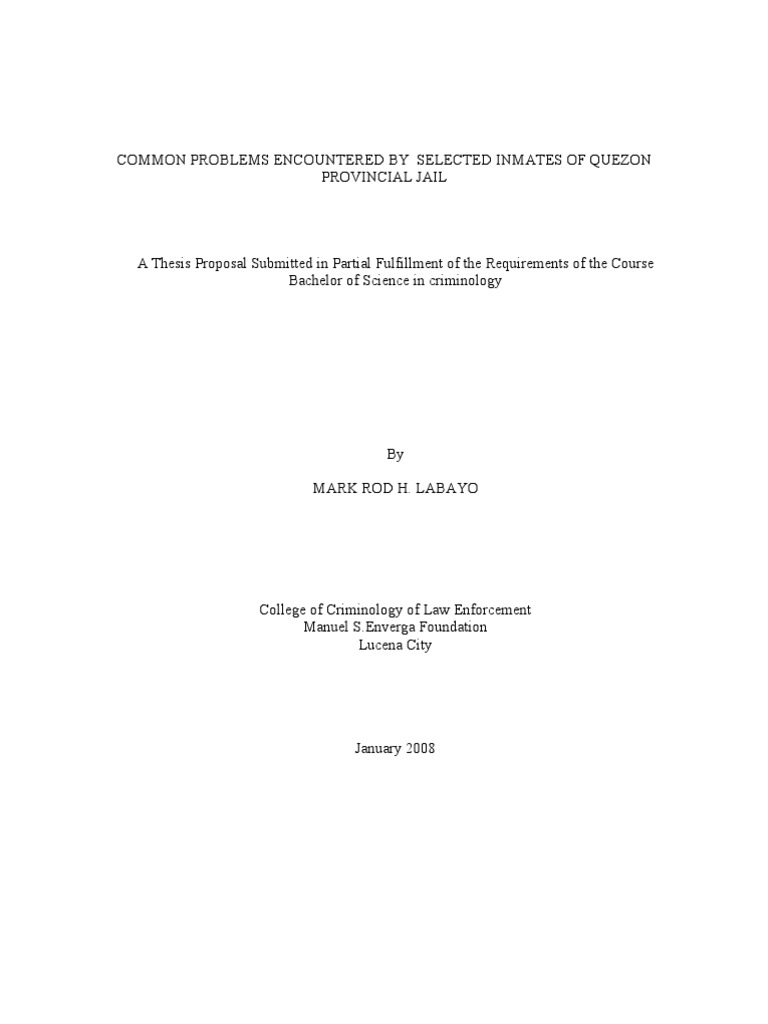 Title Of Thesis In Criminology Qualityassignments x fc2