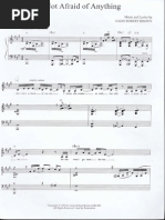 I'm Not Afraid of Anything Sheet Music | PDF
