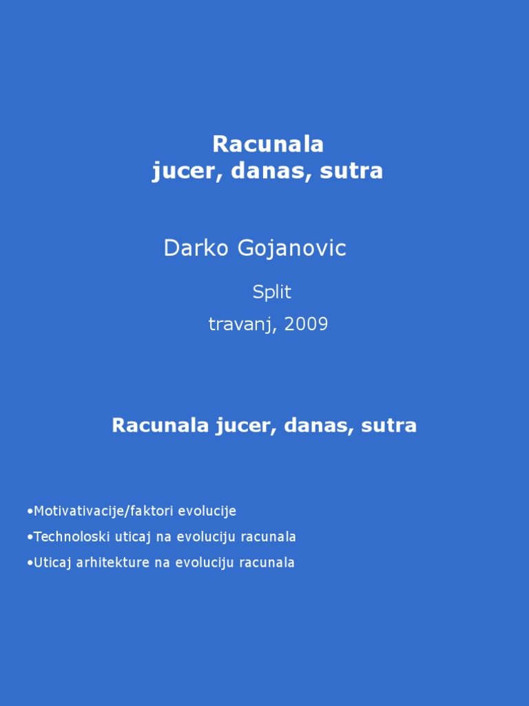 Razvoj Procesora | PDF