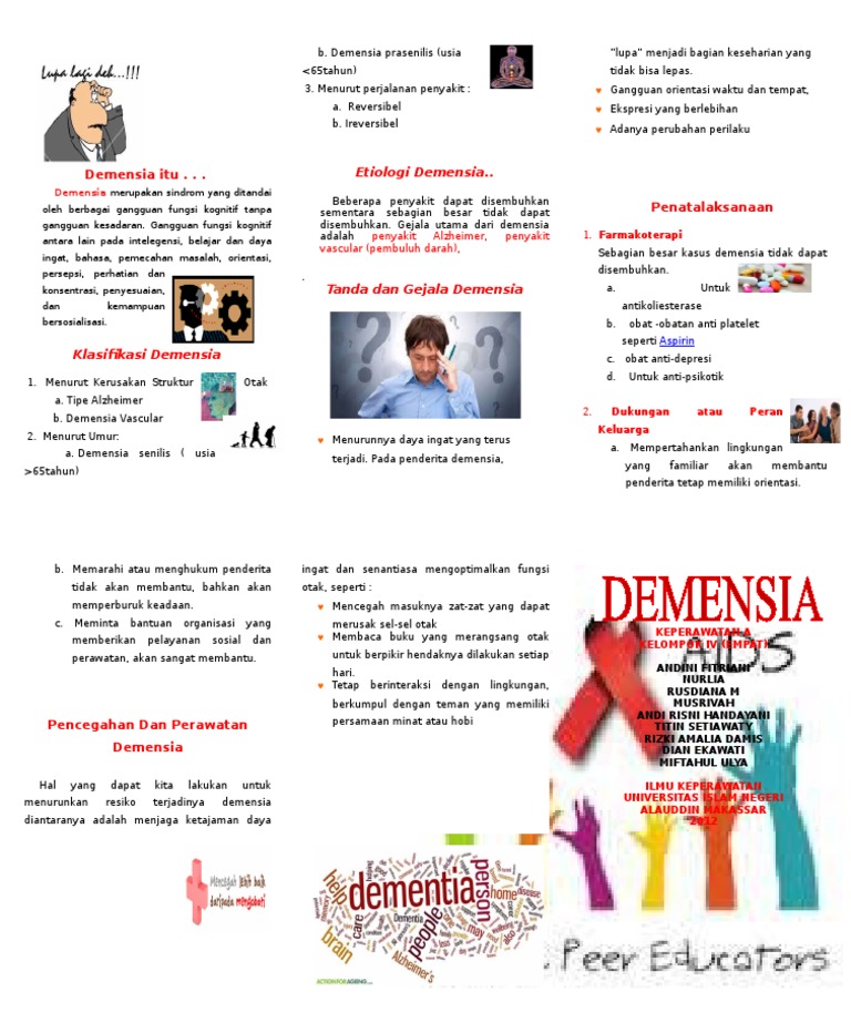 Leaflet Demensia | PDF | Pengembangan Diri | Sains & Matematika