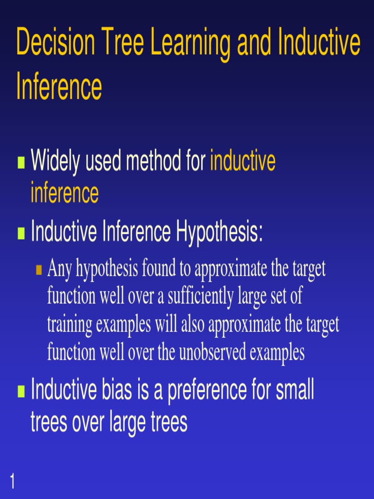 Decision Tree Learning and Inductive Inference | PDF | Applied ...