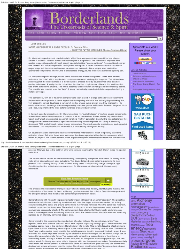 Dr. Thomas Henry Moray _ Borderlands – The Crossroads of Scie.pdf ...