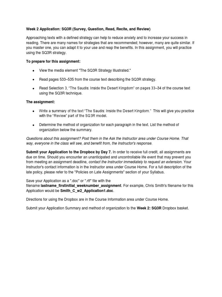 Mastering SQ3R for Effective Reading | PDF