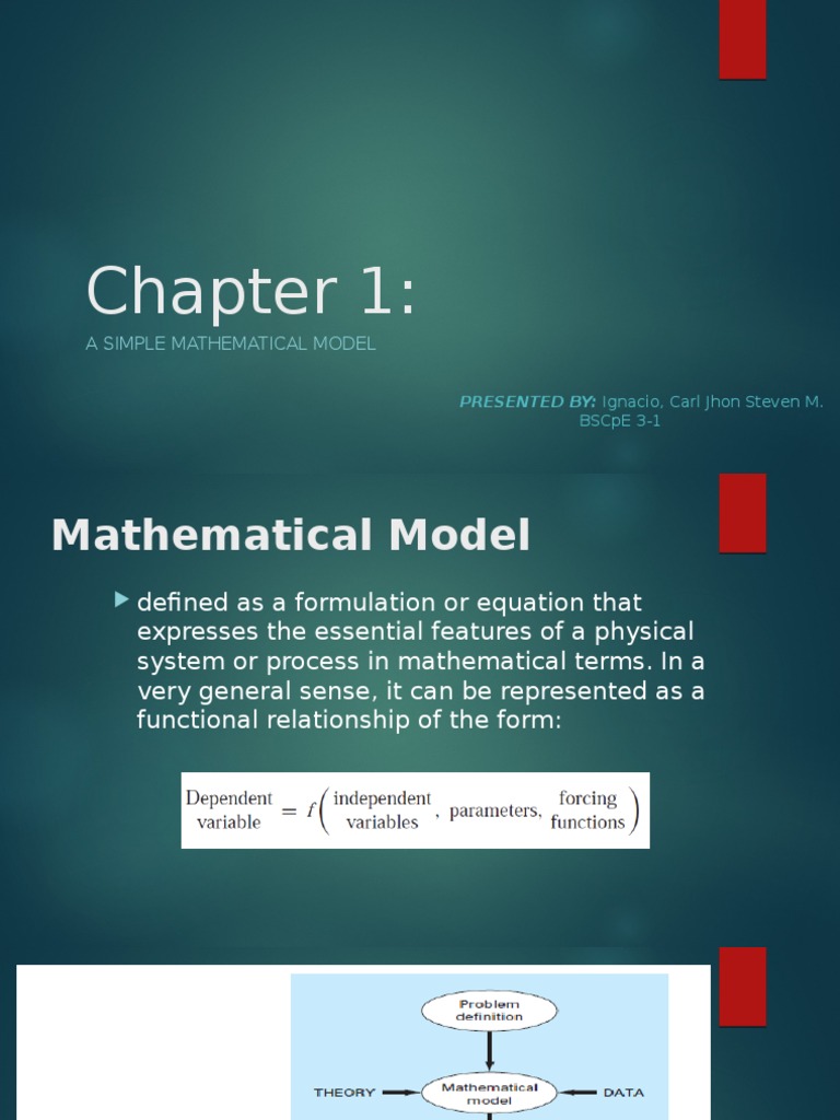 A Simple Mathematical Model: PRESENTED BY: Ignacio, Carl Jhon Steven M ...