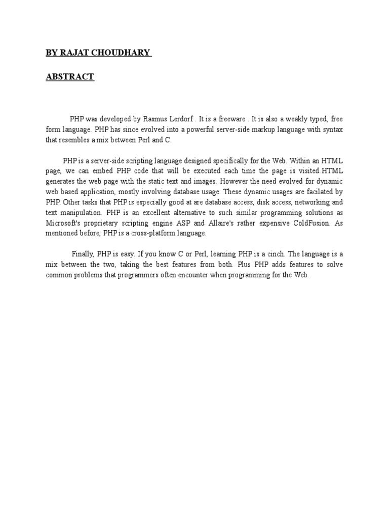 PHP Report | PDF | Php | Array Data Structure