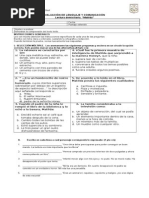 Prueba de Lectura Matilda 6° | PDF | Lectura (proceso) | Educación avanzada