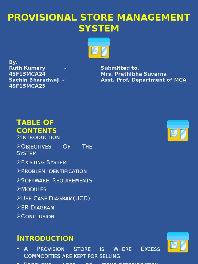 Provisional Store Management Solution | PDF | Information | Inventory
