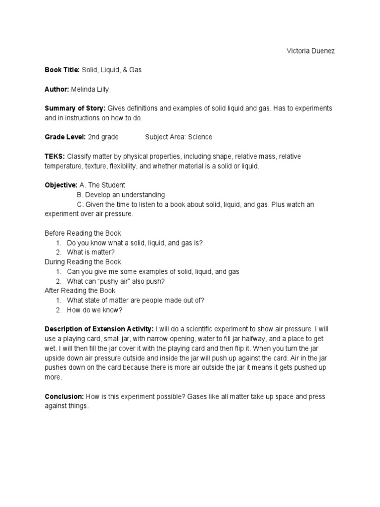Understanding Solids, Liquids, Gases | PDF