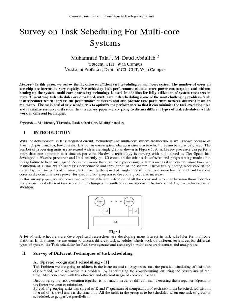 Survey On MultiCore Operation Systems | PDF | Multi Core Processor | Thread (Computing)