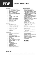 Cheerleading Cheers and Chants | PDF