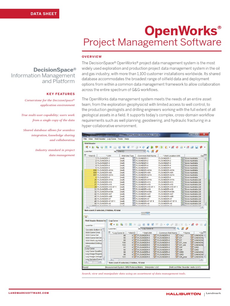 OpenWorks Data | PDF | Data Management | Databases