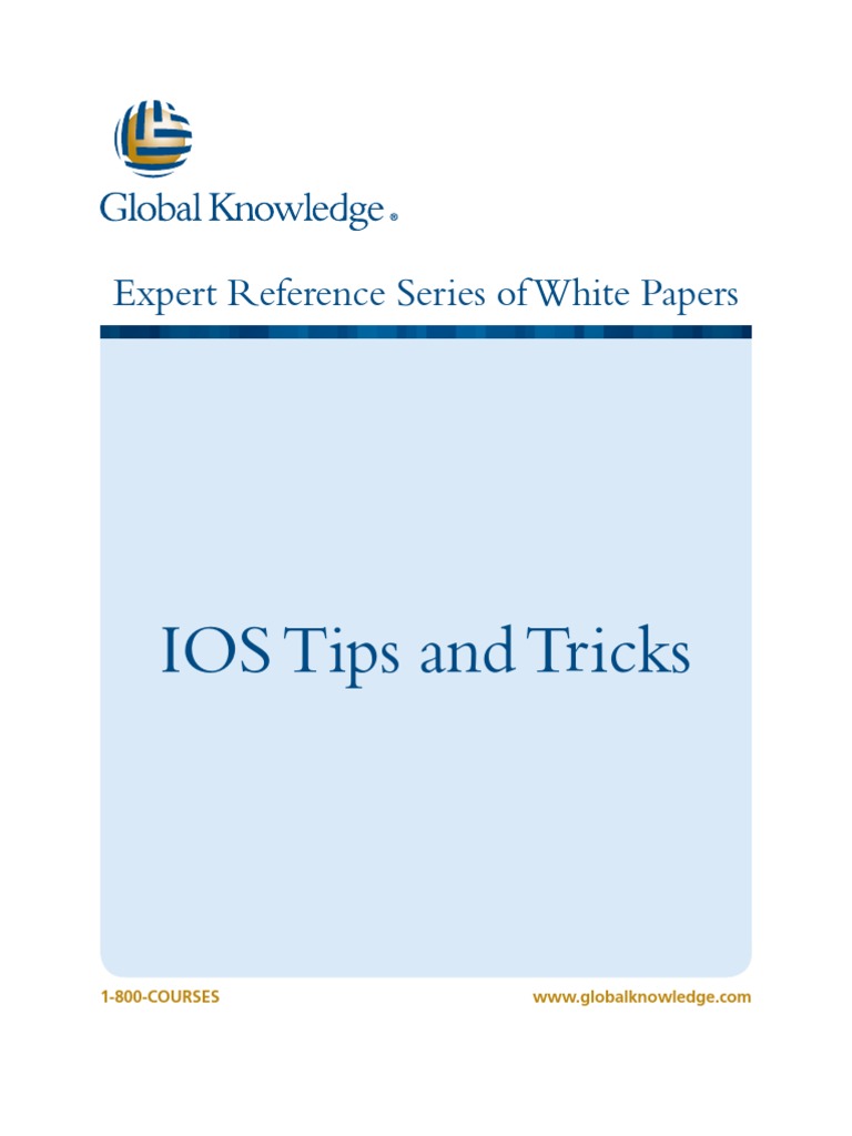 IOS Tips and Tricks: Expert Reference Series of White Papers | PDF ...