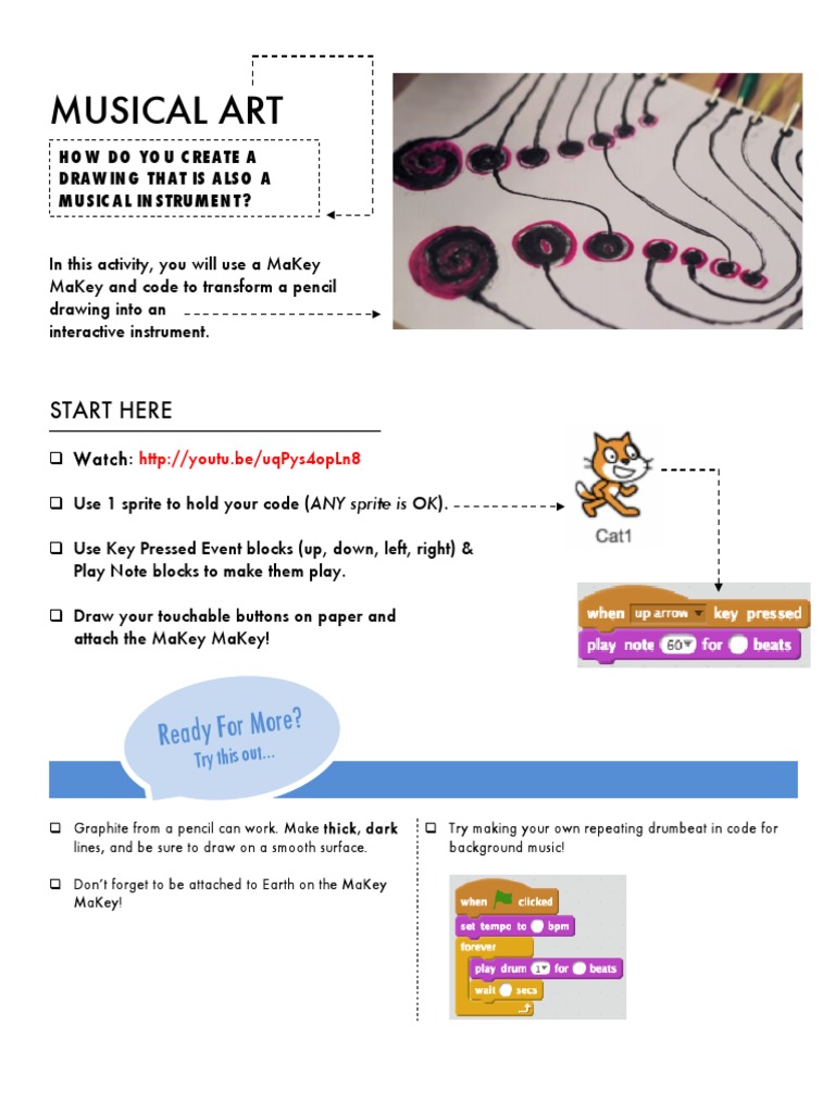 Interactive Drawing with MaKey MaKey | PDF