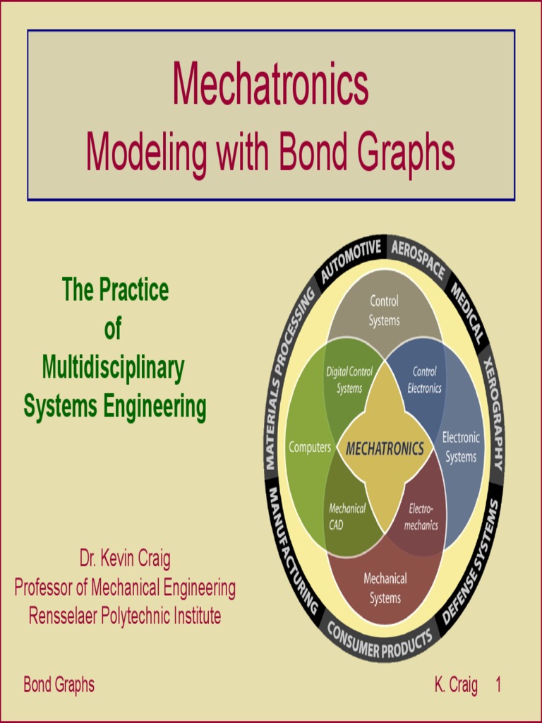 Mechatronics Modeling With Bond Graphs by Kevin Craig PDF | PDF