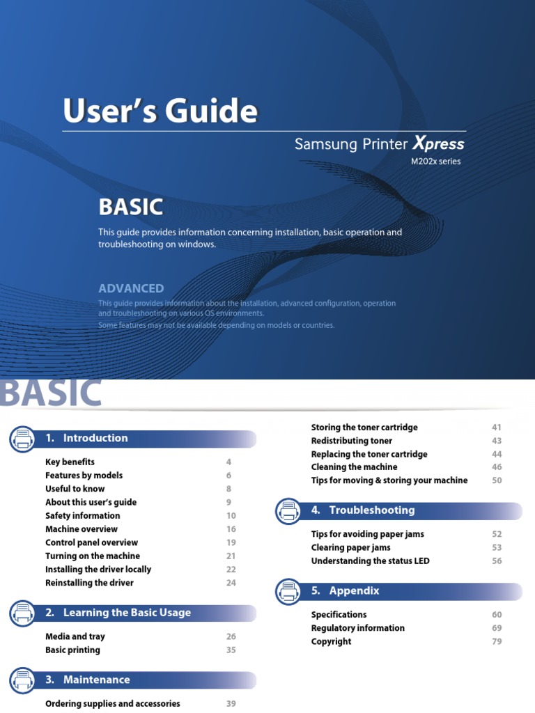 Samsung M2020 Manual | PDF | Envelope | Printer (Computing)