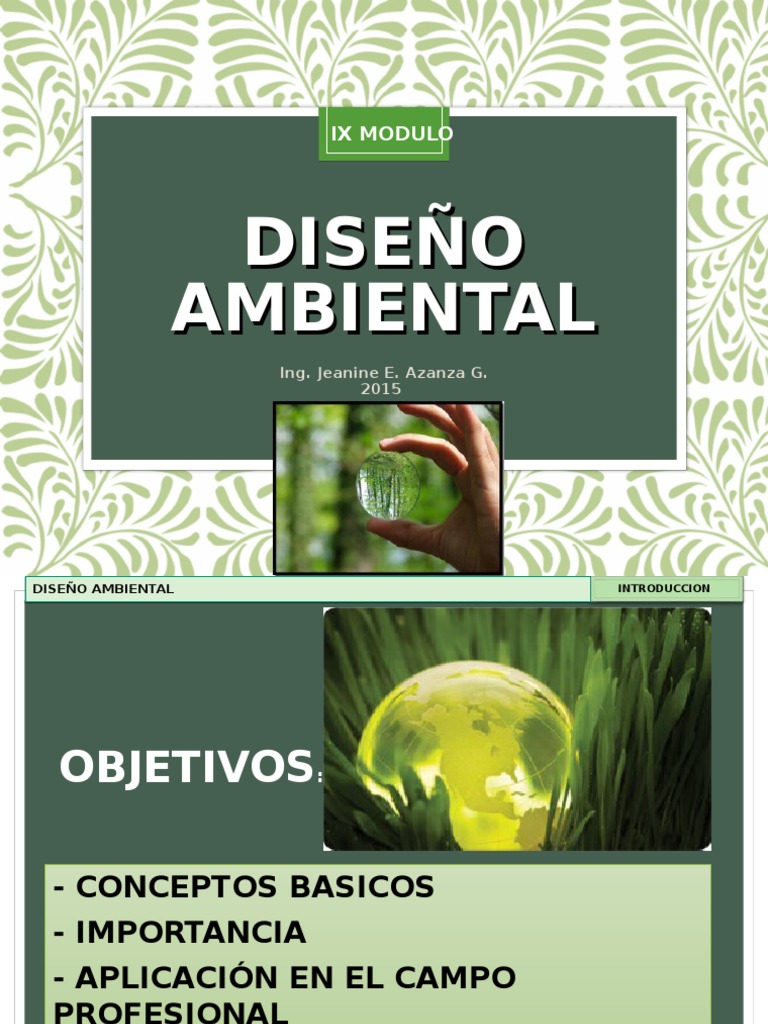 Introducción al Diseño Ambiental | PDF | Evaluación del ciclo de vida ...