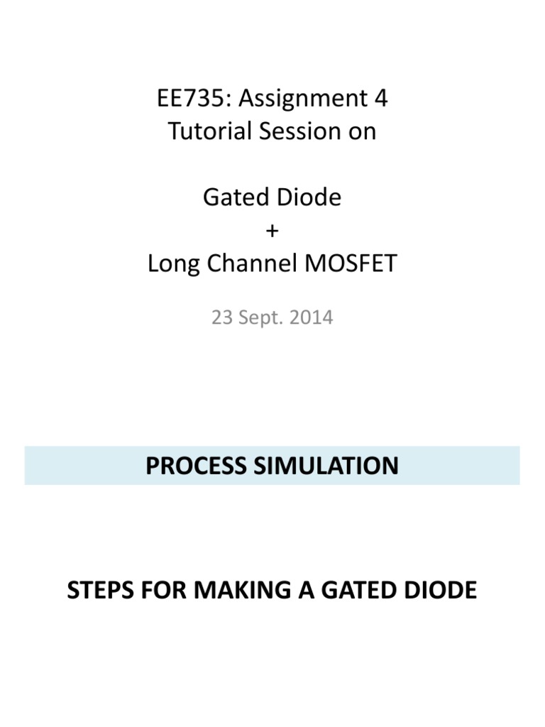 Assignment3 - Gated Diode+MOSFET | PDF | Field Effect Transistor | Diode