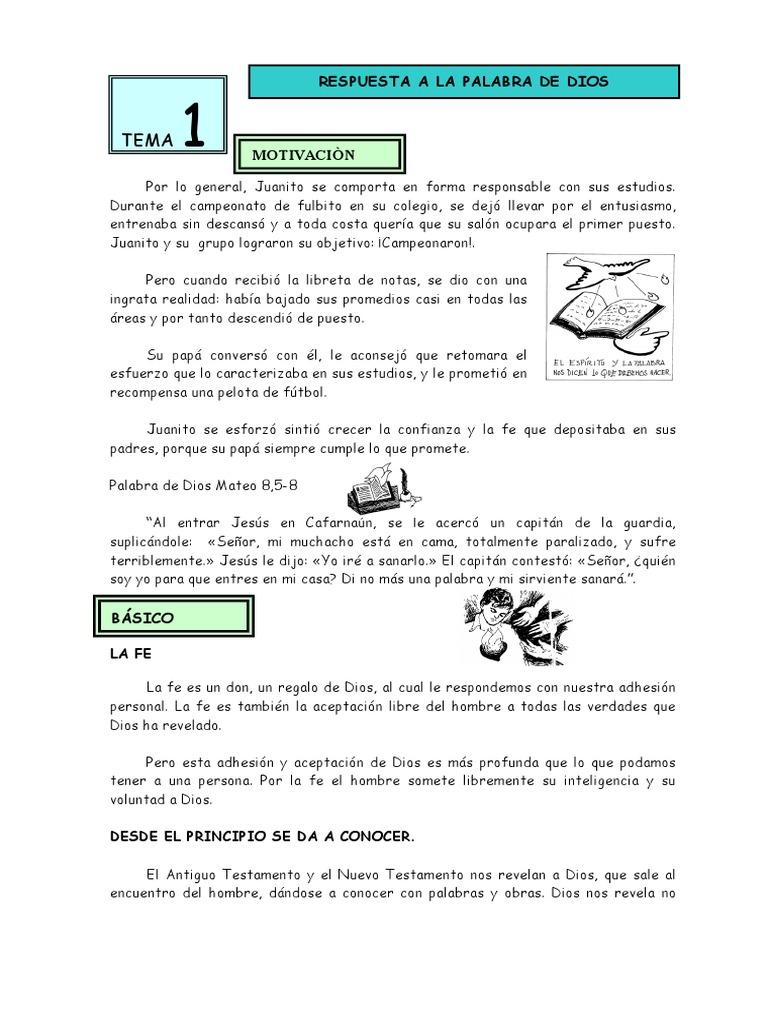 Libro 6° de Primaria | PDF | María, madre de Jesús | orador del Señor