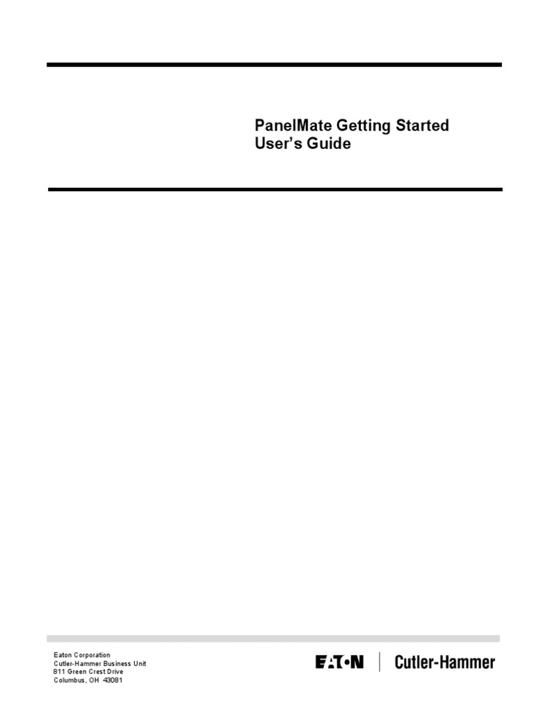 PanelMate Eaton Corporation | PDF | Programmable Logic Controller ...
