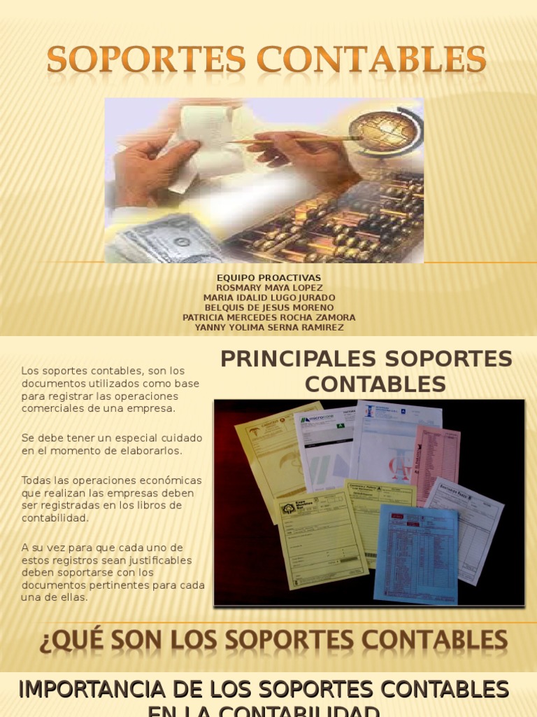 Soporte Contable | PDF | Contabilidad | Bancos