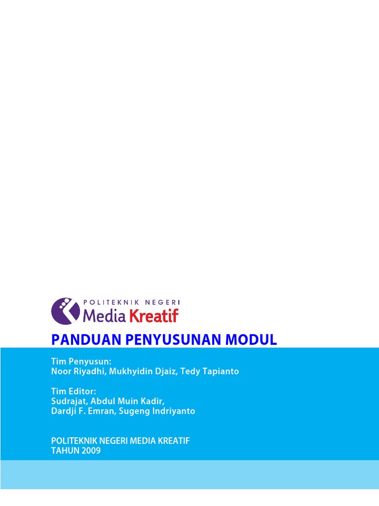 Panduan Pembuatan Modul | PDF