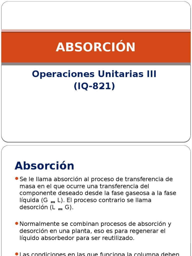 Absorción | Absorción (Química) | Líquidos