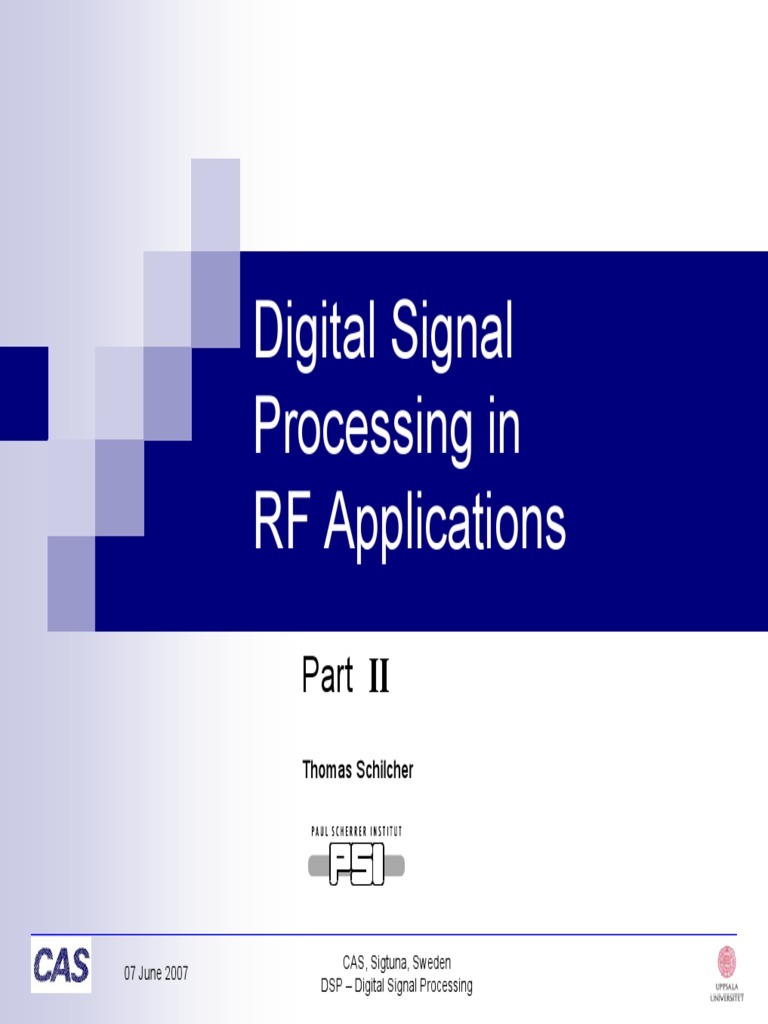 DSP in RF Applications | PDF | Digital Signal Processing | Control Theory