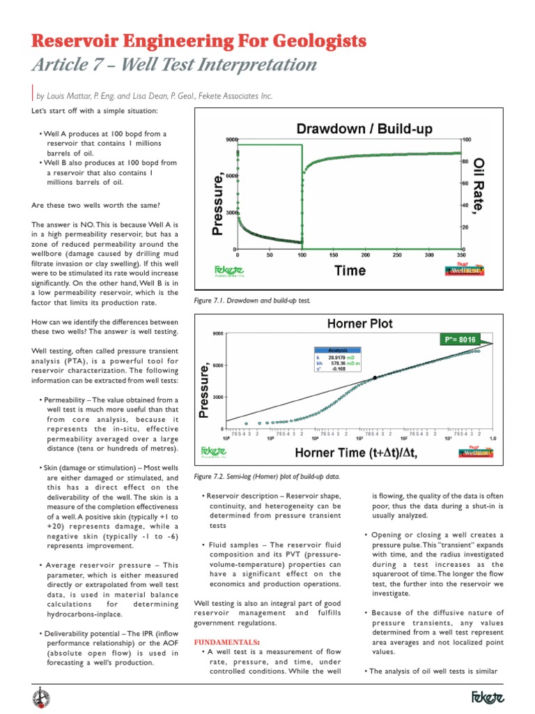 Reservoir Engineering Geologists7 Paper | PDF | Petroleum Reservoir ...