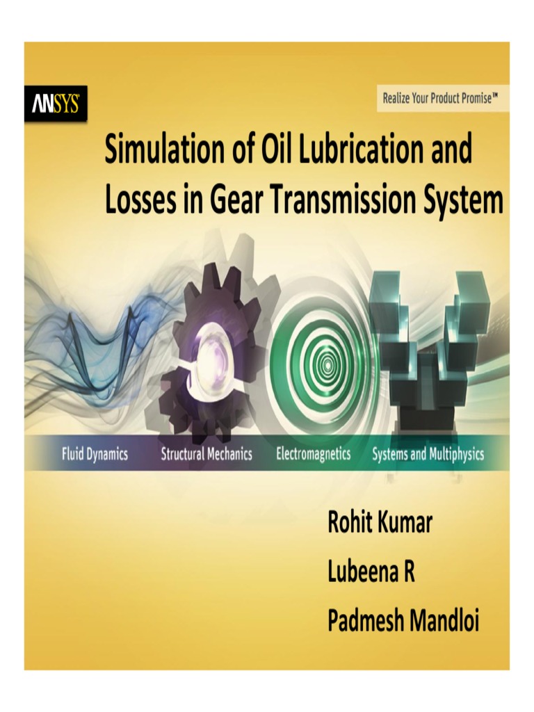 TP Simulation Oil Lubrication Losses Gear Trans System | PDF | Gear ...