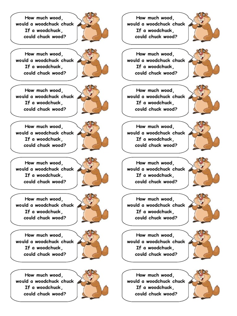 Tongue Twisters | PDF | Animals And Humans | Zoology