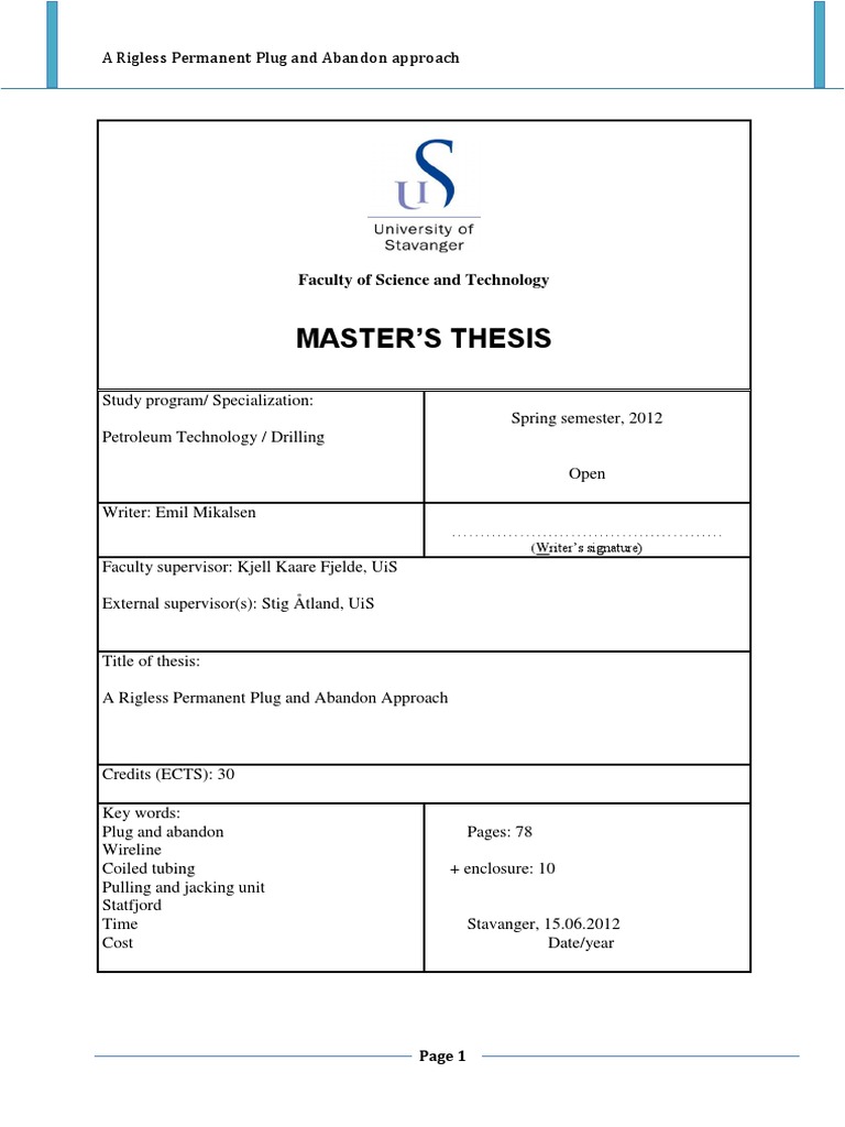 A Rigless Permanent Plug and Abandon Approach | PDF | Drilling Rig ...