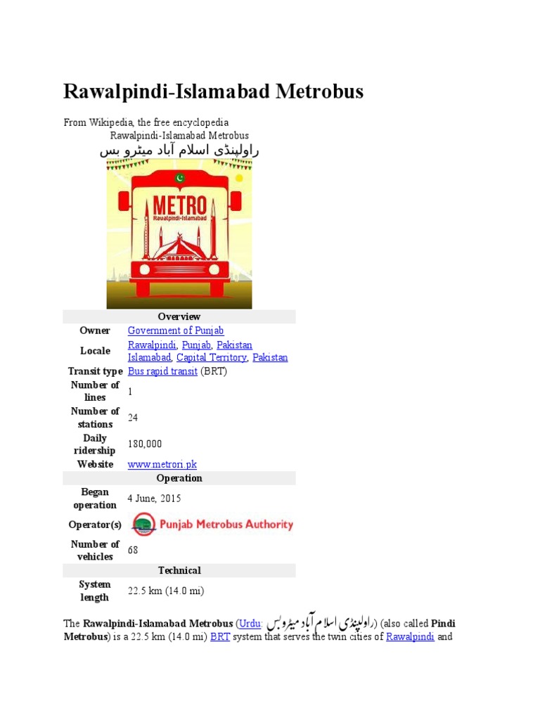 Metro | PDF | Road Transport | Transport