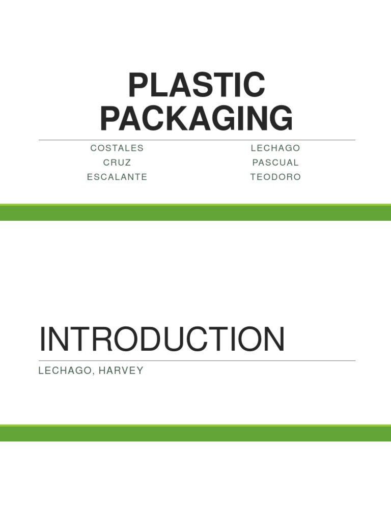 Plastic Packaging | PDF | Polyethylene | Pallet
