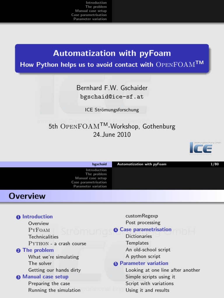 Py Foam Advanced | PDF | Command Line Interface | Parameter (Computer Programming)