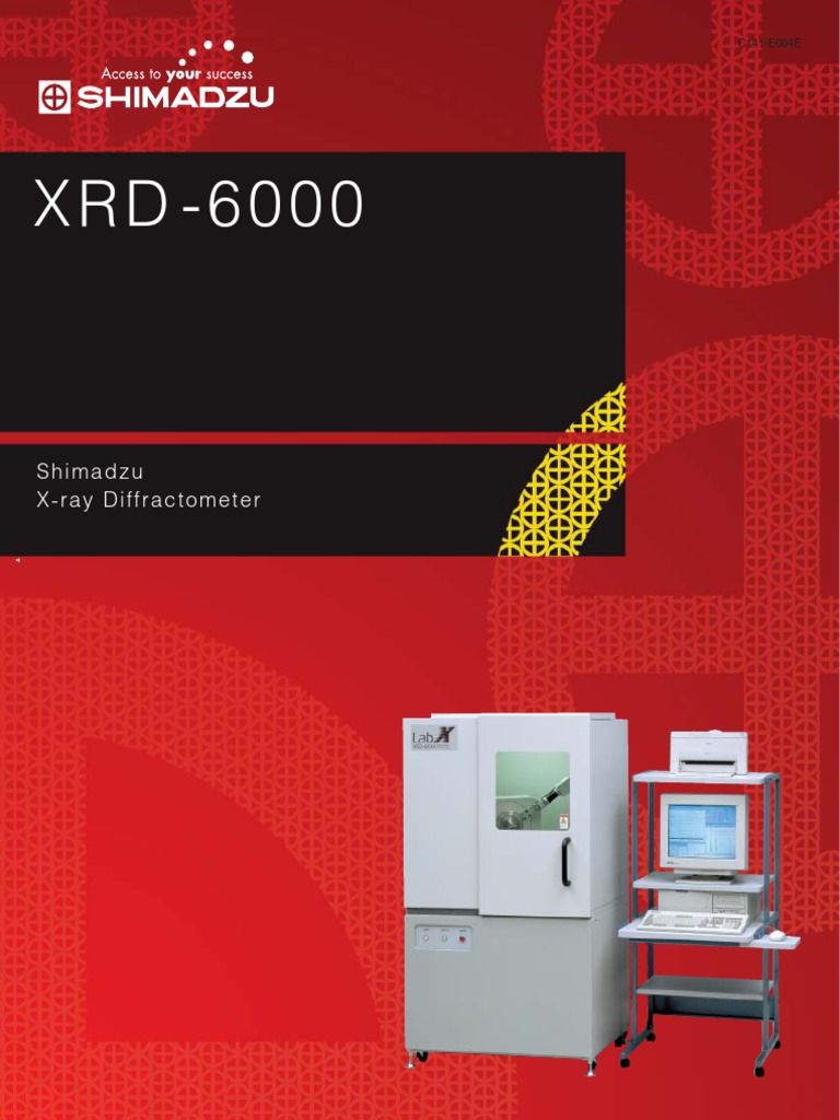 XRD 6000 | PDF | X Ray Crystallography | Crystal Structure