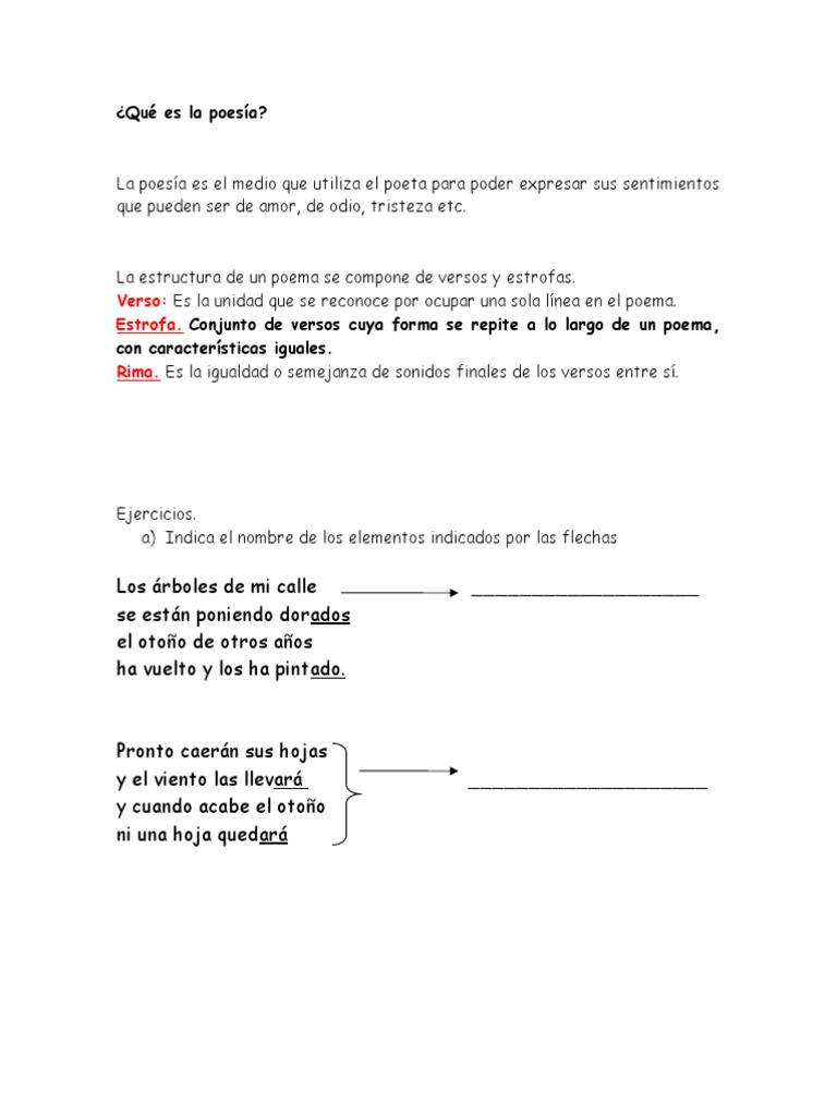 Elementos y Estructura de la Poesía | PDF | Poesía