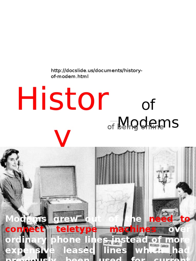 History of Modems | PDF | Modem | Personal Computers