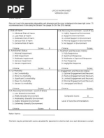 LOCUS Scoring Sheet - LA | PDF | Mental Disorder | Substance Use Disorder