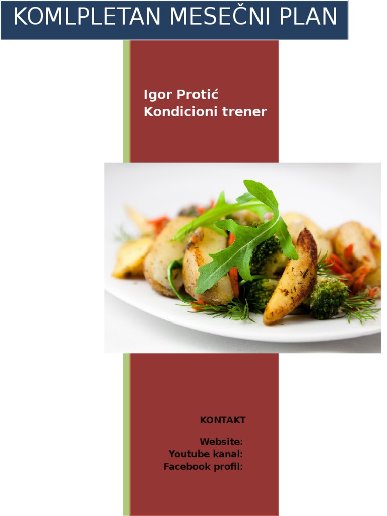 Plan Ishrane Pregled | PDF