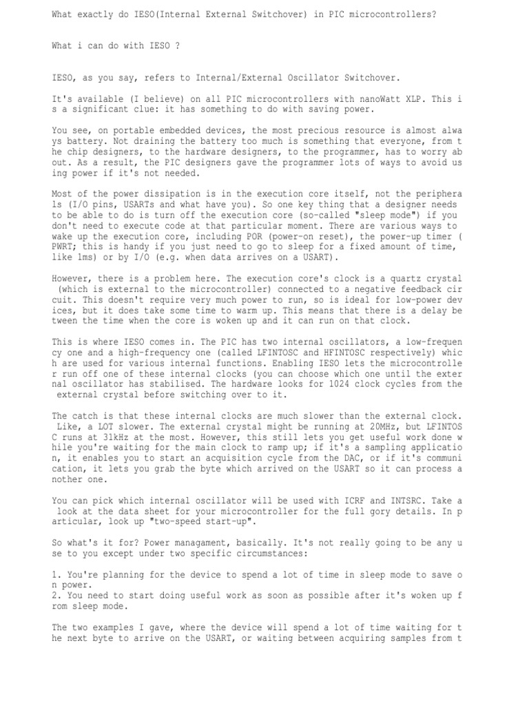 IESO | PDF | Microcontroller | Electronic Design