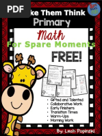 CRASH! BOOM! A Math Tale Teacher Tip Card | PDF | Language Arts ...
